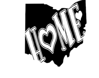 Ohio outline svg | Etsy