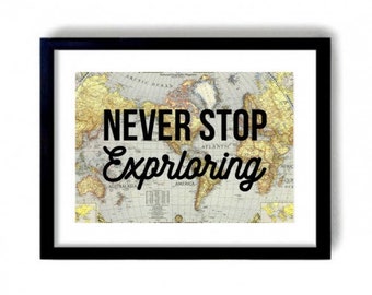 Never stop exploring | Etsy