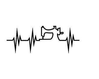 Sewing machine decal | Etsy