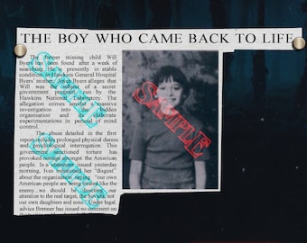 Stranger Things Will Byers Missing Poster Digital Download