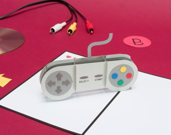 Game controller card | Etsy