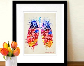 Lungs art | Etsy