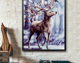 Paint by number deer | Etsy