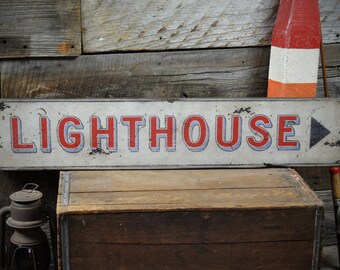 Lighthouse sign | Etsy