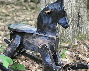 Wooden rocking horse | Etsy