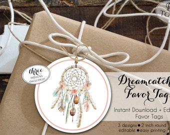 INSTANT DOWNLOAD Dream Catcher Baby Shower Invitation Boho