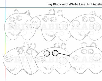 Peppa pig mask | Etsy