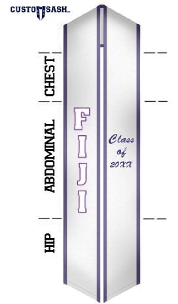 Phi Gamma Delta FIJI Fraternity Graduation Stole