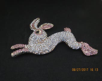 White rabbit brooch | Etsy