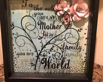 Baseball Cross Shadow box