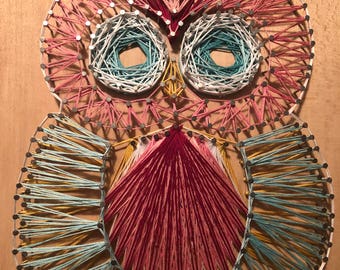 Owl string art | Etsy
