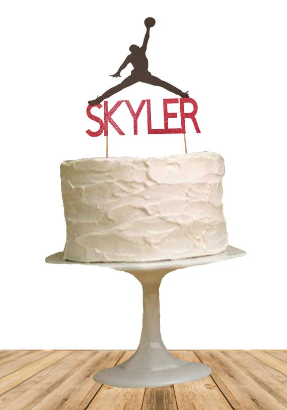Basketball Personalized Cake Topper Michael Jordan Cake