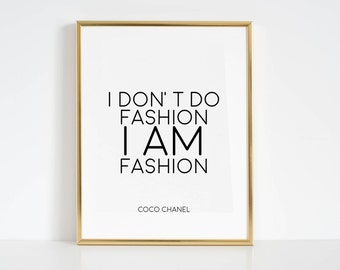 Coco chanel quotes | Etsy