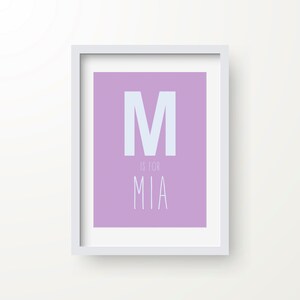 Mia name art | Etsy