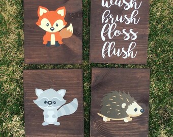 Woodland bathroom | Etsy