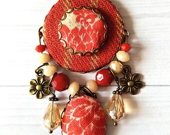 Fabric necklace | Etsy