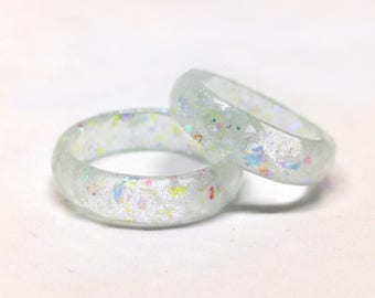 Clear resin ring | Etsy