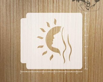 Sun stencil | Etsy