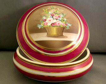 Porcelain powder box | Etsy