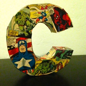 Comic book letters | Etsy