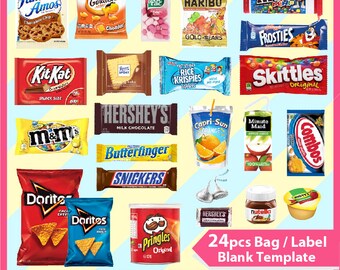 Chip bag template | Etsy