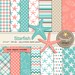 Starfish Digital papers and Clipart Sea Starfishes Baby