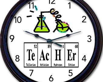 Science clock | Etsy