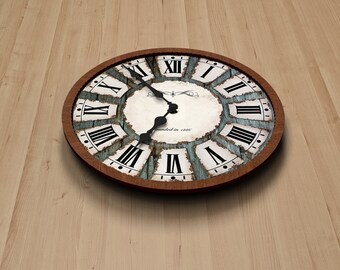 Retro wall clock | Etsy