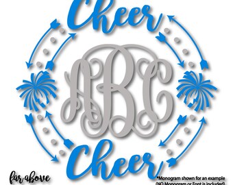 Cheer monogram | Etsy