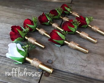 Rose boutonniere | Etsy