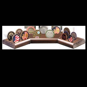 Challenge coin rack | Etsy