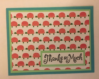 Turtle thank you | Etsy
