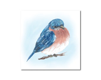 Bluebird print | Etsy
