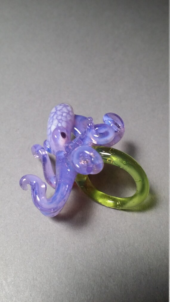 Purple Octopus Ring made to your size // Great gift idea
