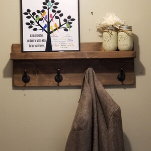 Wood coat rack | Etsy