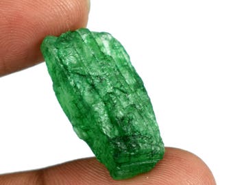 Uncut emerald | Etsy