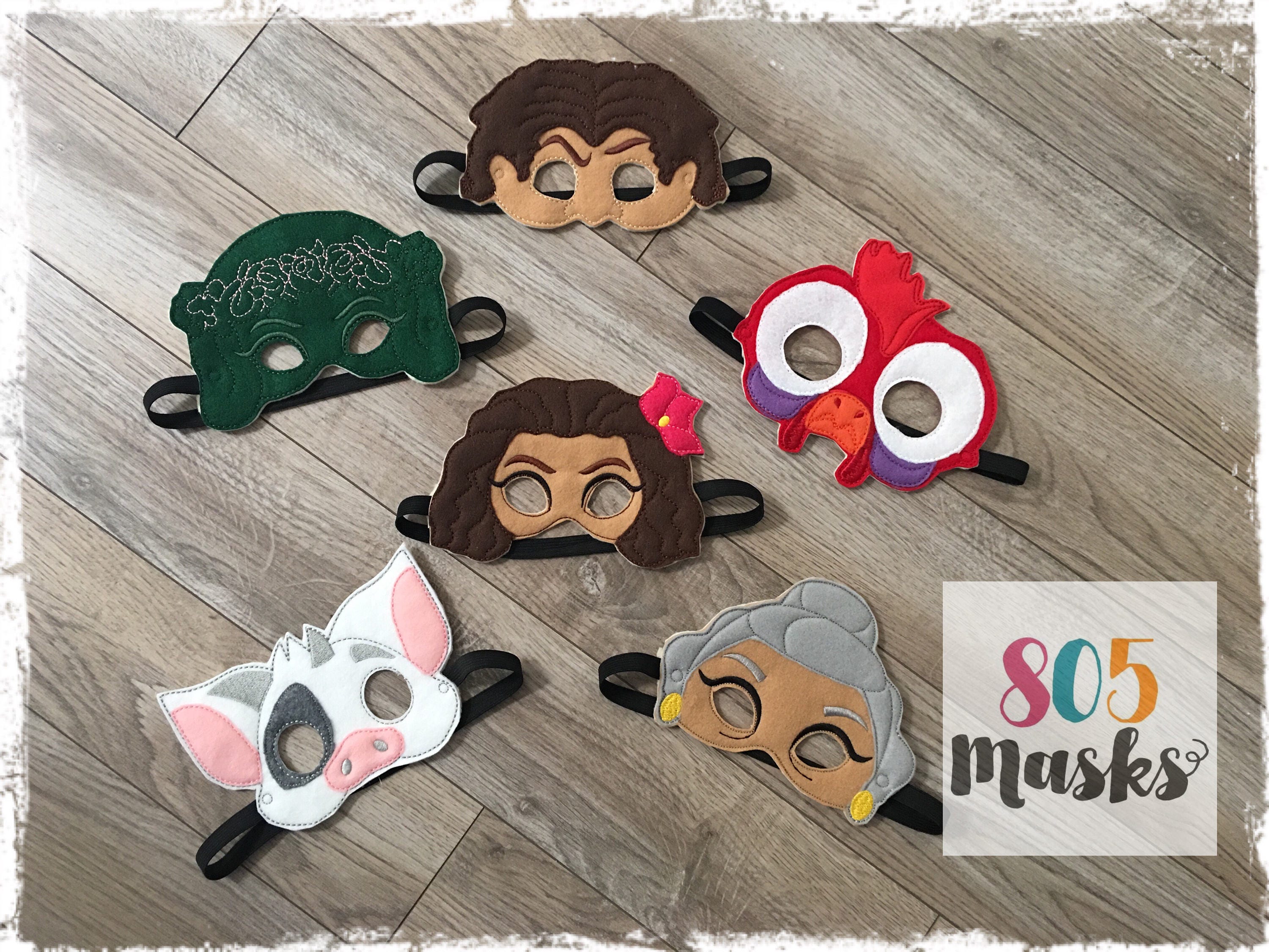 Moana Inspired Mask Maui Inspired Mask Pua Te Fiti Gramma Tala