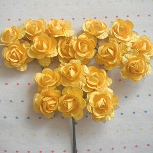Yellow paper flowers | Etsy