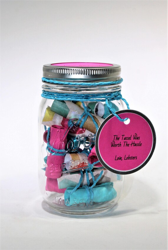 Message Filled Mason Jar Personalized