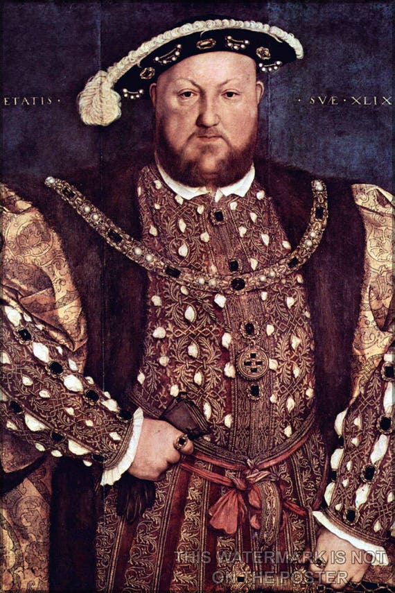 Poster Many Sizes Available King Henry Viii By Hans Holbein