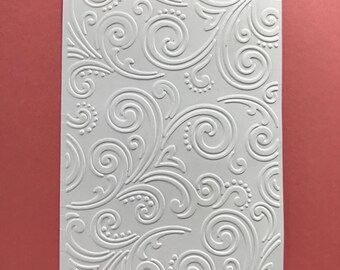 Embossed card stock | Etsy