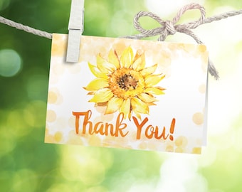 Sunflower thank you | Etsy