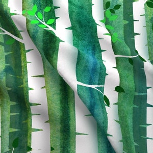 Birch tree fabric | Etsy