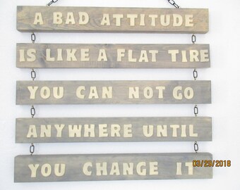 Attitude signs | Etsy