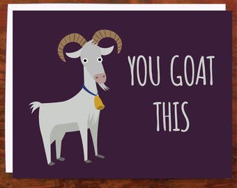 Goat pun card | Etsy