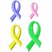 Mini Awareness Ribbon Machine Embroidery Design 4 Sizes