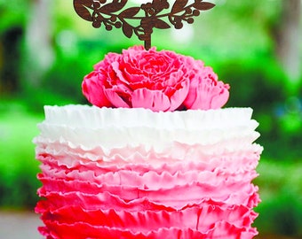 Wood cake topper | Etsy