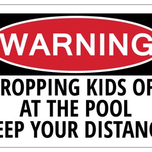 Funny pool signs | Etsy