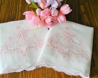 Embroidered pillowcases | Etsy