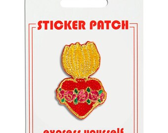 Sacred heart patch | Etsy